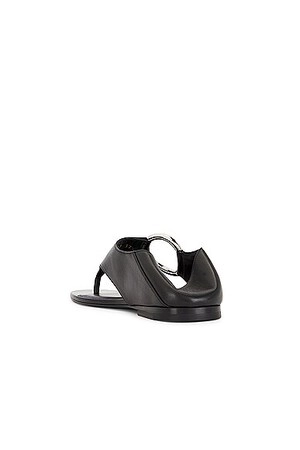Saint Laurent Leather Flat Sandal