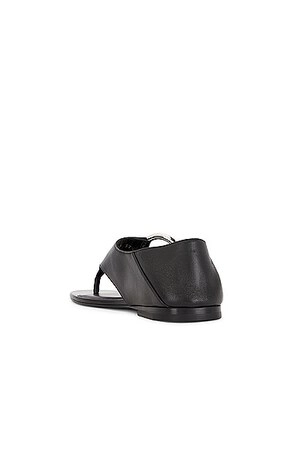Saint Laurent Leather Flat Sandal