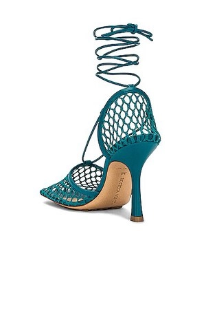 Bottega Veneta Stretch Mesh And Leather Sandals - Blaster