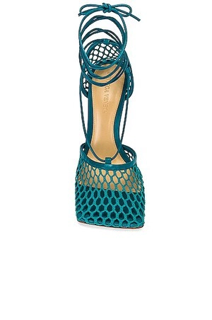 Bottega Veneta Stretch Mesh And Leather Sandals - Blaster