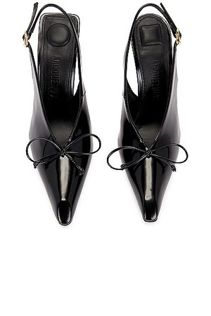 Jacquemus Les Slingbacks Cubisto H - Black