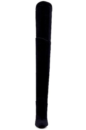 Saint Laurent Auteuil Over The Knee Velvet Boots