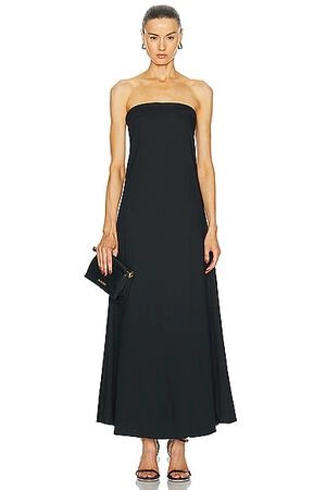 AEXAE Column Maxi Dress - Black
