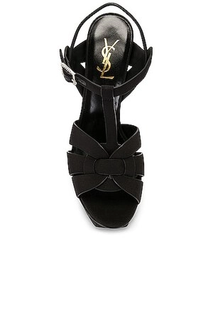 Saint Laurent Tribute Platform Sandal - Nero