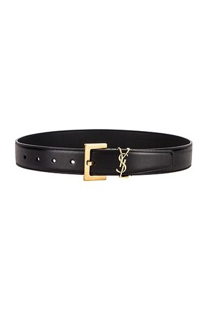 Saint Laurent Monogramme Belt - Nero