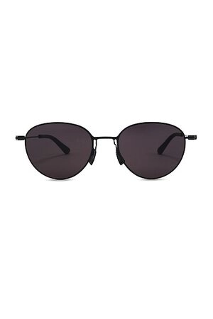 BOTTEGA VENETA Bottega Veneta Thin Triangle Round Sunglasses