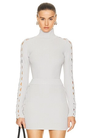 Alaïa Long Sleeve Turtleneck Top
