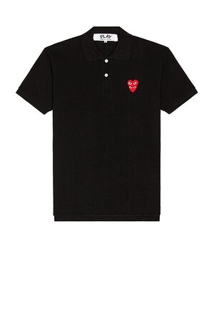 Play Comme Des Garcon Embroidered Polos For Men