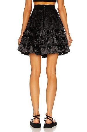 Alaïa Raphia Franges Skirt