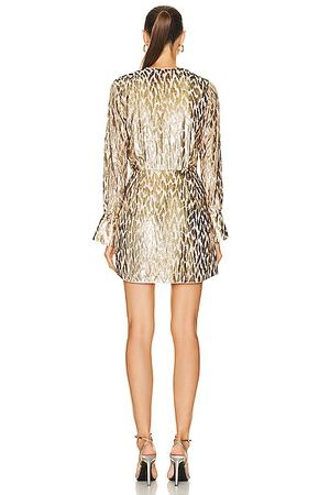 Simkhai Camryn Mini Dress In Metallic
