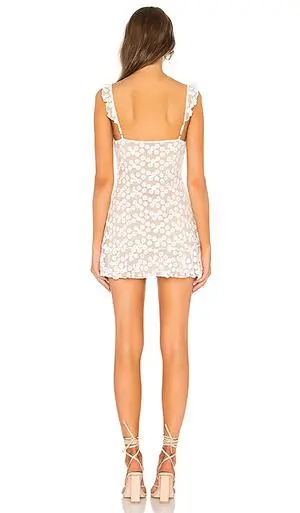 Majorelle Embroidered Mesh Dress