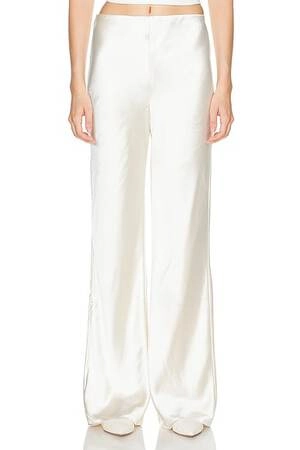 L'academie Etienne Wide Leg Trousers - Ivory