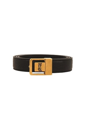 Saint Laurent Skinny Buckle Belt