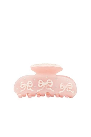 EMI JAY Sweetheart Claw Clip With Bow Detail - Pink Pixie