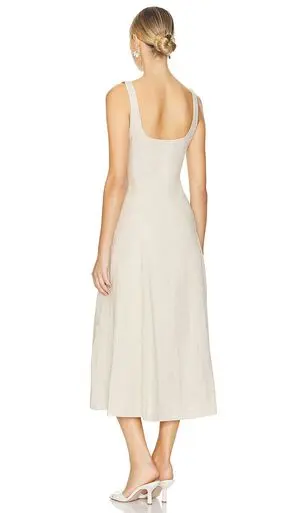 Tularosa Carley Midi Dress - Beige