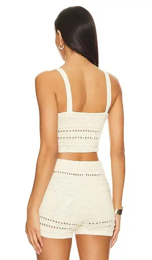 Tularosa Marisol Crochet Knit Top