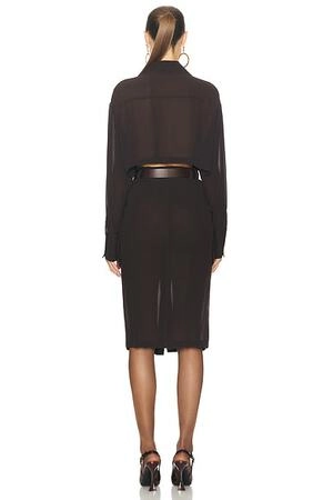 Saint Laurent Midi Shirt Dress