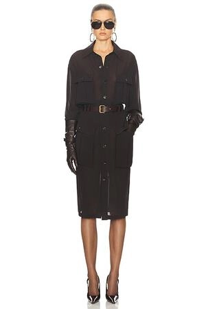 Saint Laurent Midi Shirt Dress