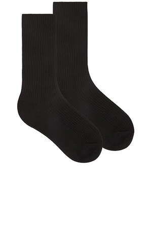 Eterne Classic Rib Socks - Black