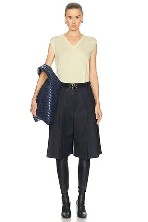 Bottega Veneta Cashmere And Viscose V-neck Waistcoat - Daffodil