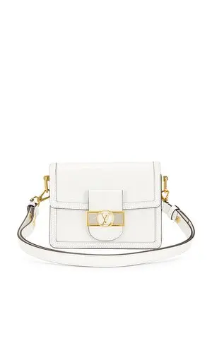 FWRD RENEW Louis Vuitton Dauphine Pm Shoulder Bag - White