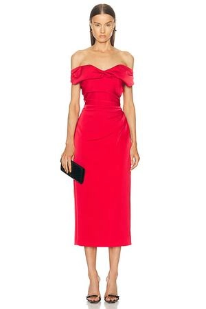 Rachel Gilbert Daria Dress - Raspberry