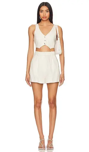 Amanda Uprichard Ethan Cropped Vest