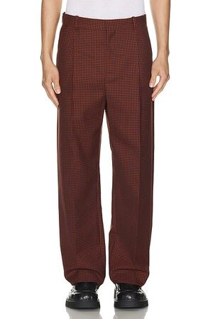 BOTTER Classic Pleated Trousers - Red Check