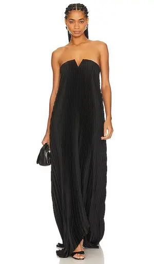L'IDEE Tie Gown - Black