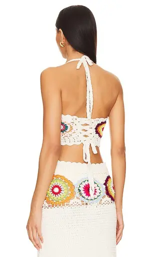 LOVERS AND FRIENDS Kestrel Crochet Top