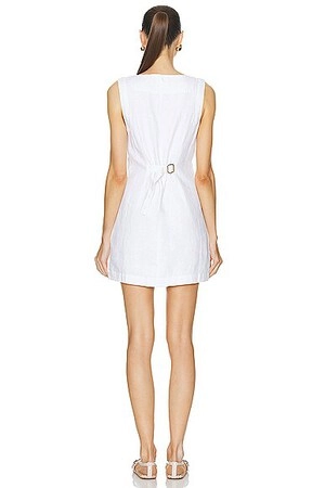 Posse Emma Button Down Mini Dress - Ivory