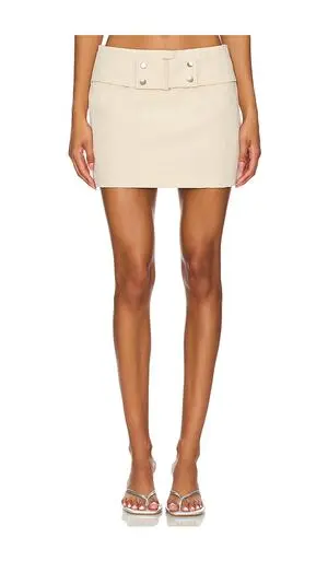 BY.DYLN Ren Mini Skirt - Beige