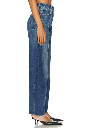 AGOLDE Luna Pieced High Rise Curved Taper Jeans - Split