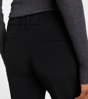 Brunello Cucinelli Silk-blend Cropped Trousers