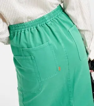 Max Mara Werther Cotton Drill Midi Skirt