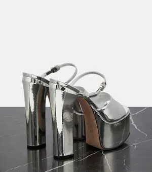 Valentino Garavani Patent Leather Platform Mules