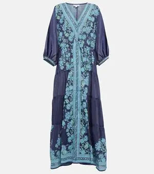 JULIET DUNN Floral Cotton Maxi Dress - Multicoloured