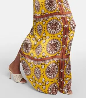 NILI LOTAN Rigel Printed Silk Maxi Dress