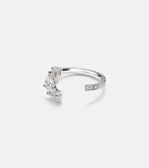 REPOSSI Serti Sur Vide 18kt White Gold And Diamond Ring - Silver