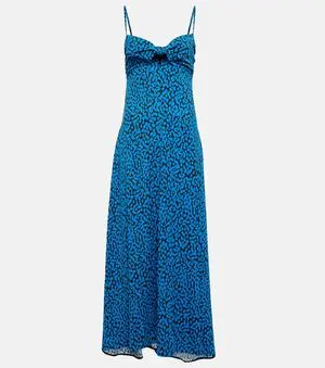 Proenza Schouler Printed Cut-out Maxi Dress - Multicoloured