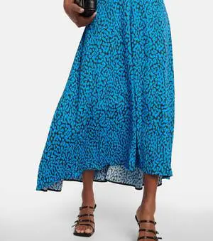 Proenza Schouler Printed Cut-out Maxi Dress - Multicoloured