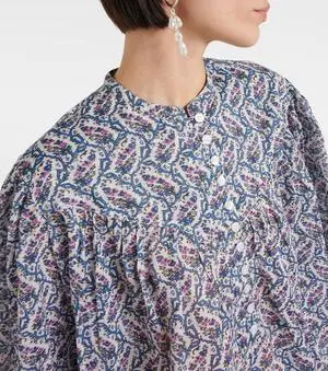 MARANT ETOILE Salika Printed Cotton Top