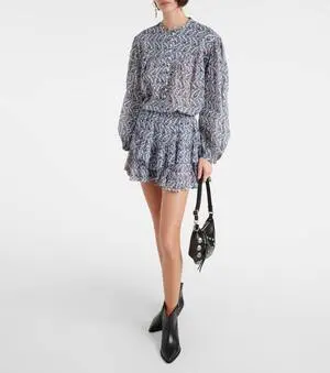 MARANT ETOILE Salika Printed Cotton Top