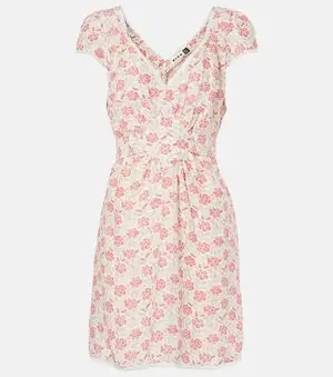 Rixo Alexandra Floral Mini Dress