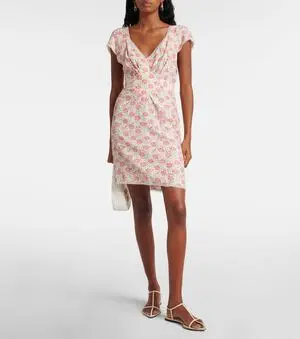 Rixo Alexandra Floral Mini Dress