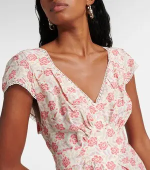 Rixo Alexandra Floral Mini Dress