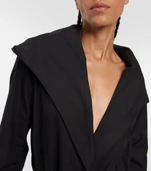 Alaïa Hooded Cotton Bodysuit