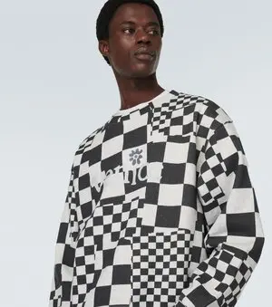 ERL Checked Cotton Jersey Sweatshirt - Multicoloured