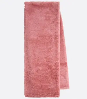 Max Mara Full Teddy Scarf Pink
