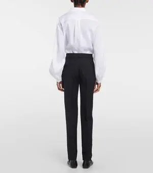 Gabriela Hearst High-rise Straight Wool Trousers